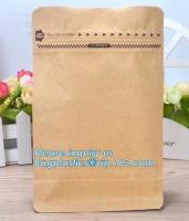 China Food Grade Kraft Paper Bread Bag with Clear Window 125x240x70mm for Restaurant Bakery Packaging for sale