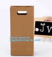 China Custom Kraft Paper Bags with Flat Handle 50gsm Food Grade Eco Friendly Packaging for sale