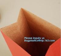 China Custom Kraft Paper Bag with Flat Handle Eco Friendly Shopping Gift Bag 125x240x70mm for sale