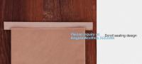 China Custom Kraft Paper Bread Packaging Bags 125x240x70mm Eco Friendly Food Grade with Logo for sale