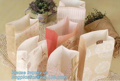 China Custom Kraft Paper Bread Packaging Bags 50gsm Food Grade Eco Friendly with Clear Window for sale