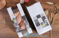China Custom Kraft Paper Bread Packaging Bags 50gsm Food Grade Eco Friendly with Clear Window for sale
