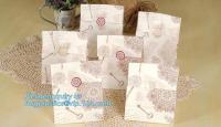 China Custom Kraft Paper Bread Packaging Bags 50gsm Food Grade Eco Friendly with Clear Window for sale