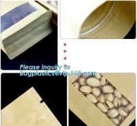 China Custom Printed Recycled Kraft Paper Bread Bags 50gsm Food Grade Eco Friendly Packaging for sale