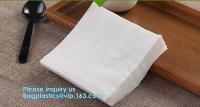 China 1/4 Fold Coffee Bar Beverage Black Paper Napkin 330x330mm 1 Ply Recycled Material for sale