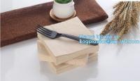 China Custom Logo Printed Disposable Paper Napkin 2 Ply 230mm x 230mm Virgin Wood Pulp for Restaurant Hotel for sale