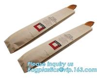 China Eco-Friendly Recyclable Kraft Paper Sandwich Bread Food Packaging Bag Custom Logo Printed 15x15cm for sale