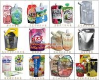 China Custom Reusable Stand Up Spout Pouch Bag 1L 2L 3L for Juice Milk Liquid Snack Packaging for sale