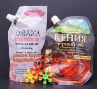 China Custom Reusable Stand Up Spout Pouch Bag 1L 2L 3L for Juice Milk Liquid Snack Packaging for sale