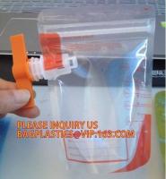 China Custom Reusable Stand Up Plastic Juice Drink Pouch Bag with Spout Cap 1L 2L 3L for sale