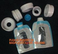 China Custom Reusable Flat Bottom Drink Pouch with Spout Zipper 1L to 3L Capacity for sale
