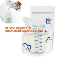 China Double Zipper Seal Stand Up Pouch Breast Milk Storage Bags 5 oz Custom Size for sale