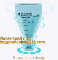 China Wholesale BPA Free Breast Milk Storage Bags 200ml Double Zipper Leakproof for sale
