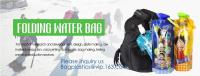 China Custom Logo Printed 16oz BPA Free Collapsible Water Bottle Foldable Drinking Bag for Outdoor Travel for sale