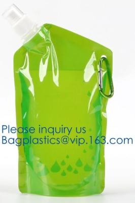 China Customized BPA Free Collapsible Water Bottle 250ml-600ml Foldable T Shaped Bottle for Climbing for sale