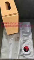 China Custom 2L 3L 5L Plastic Valve Wine Bag in Box Laminated Aluminum Bib Bag with Spout Tap for sale