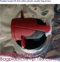 China Custom 3L 5L Bag in Box with Tap Valve for Wine Juice Water Oil Packaging for sale