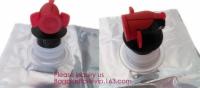 China Custom 3L 5L Bag in Box with Tap Valve for Wine Juice Water Oil Packaging for sale
