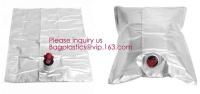 China Custom Bag in Box Wine Dispenser Pouch 3L 5L 10L 20L with Butterfly Valve Spout for sale