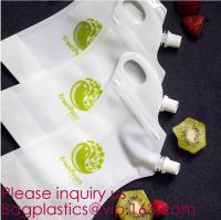 China Custom Printed Eco Friendly Stand Up Spout Pouch 1L 2L 3L Reusable Aluminum Foil Bag for sale