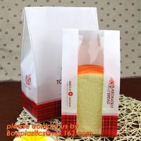 China Custom Translucent Window Brown Greaseproof Kraft Paper Bag with OPP Window 5-10 kg for sale