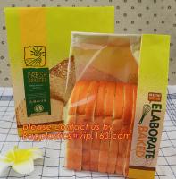 China Custom Logo Food Grade Kraft Paper Bakery Bags with Window 5-10 kg Foldable Design for sale