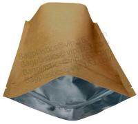 China Custom Biodegradable Kraft Paper Bag with Zipper 5-10 kg Food Grade Eco Friendly for sale