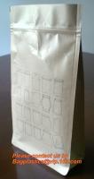 China Custom Resealable Kraft Paper Stand Up Zipper Bag 5-10kg Square Bottom Recyclable for sale