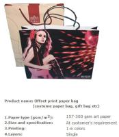 China Wholesale Custom Recycled Paper Shopping Bags with Logo Print 250gsm Ivory Board for sale