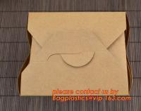 China Custom Printed Brown Kraft Cardboard Burger Box for Hamburger Food 140x90mm Food Grade for sale