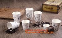 China 10 oz Compostable Paper Cups with Lids Biodegradable PLA Coffee Cups for Hot Drinks for sale