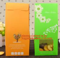 China Greaseproof Kraft Paper Bags with Clear OPP Window 5-10 kg Capacity for Bakery for sale