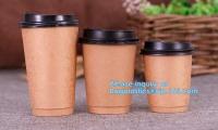 China Biodegradable PLA Coated Hot Paper Cup 9oz with Lids Custom Logo Disposable Coffee Cup for sale