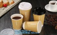 China 12oz Double Wall PLA Paper Cup Custom Printed Disposable Coffee Cup 90x60x110mm for sale