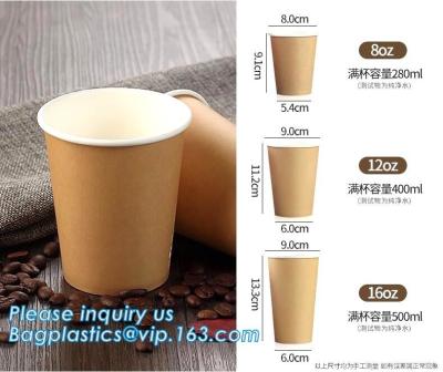 China Custom Logo Printed 12oz Disposable Single Wall Paper Coffee Cup Wholesale for sale
