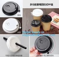 China Custom Logo Disposable Paper Coffee Cup with Lids 8oz 12oz 14oz Single Double Ripple Wall for sale