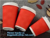 China Custom Printed Double Wall Paper Coffee Cup 12oz with Lids Disposable Hot Drink Cup for sale