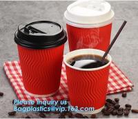China Custom Printed Double Wall Paper Coffee Cup 12oz with Lids Disposable Hot Drink Cup for sale