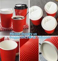 China Custom Printed Double Wall Paper Coffee Cup 12oz with Lids Disposable Hot Drink Cup for sale