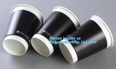 China Custom Printed 7oz Disposable Paper Coffee Cup Single Double Ripple Wall 250gsm for sale