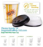 China Biodegradable Custom Printed Paper Coffee Cup with Lid 4oz to 12oz Hot Drink Cup for sale
