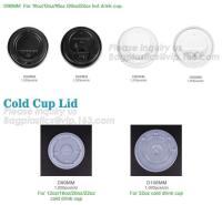 China Biodegradable PLA Cup Lid for 10oz 12oz 16oz 22oz Hot and Cold Drinks for sale