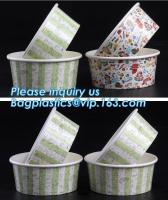 China Food Grade Disposable Ice Cream Paper Cups 3oz to 32oz Custom Logo Printed for European American Market for sale