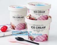 China Custom Logo Disposable Ice Cream Paper Cups 3oz to 32oz with Dome Lids Food Grade for sale