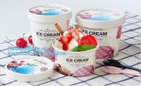 China Disposable Paper Ice Cream Cups 3oz to 32oz Custom Logo Food Grade Biodegradable for sale