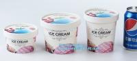 China Disposable Paper Ice Cream Cups 3oz to 32oz Custom Logo Food Grade Biodegradable for sale