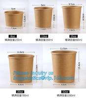 China Custom Printed 16oz Kraft Paper Soup Cup Disposable Hot Soup Bowl with PE Lining for sale