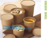 China Disposable Double Wall Kraft Paper Soup Cup 8oz to 32oz with Lid for Hot Coffee Takeaway for sale