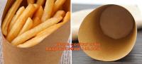 China Wholesale Eco-Friendly Cone Shape French Fries Packaging Box Food Grade Laminated Craft Paper 8oz 12oz for sale
