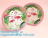 China 6 Inch Custom Printed Happy Birthday Disposable Paper Plates 100% Biodegradable Compostable 250gsm for sale